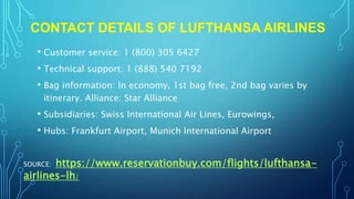 Lufthansa Airlines Reservations Process | PPT