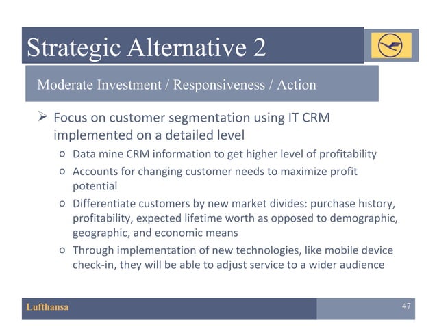 Lufthansa Case Study
