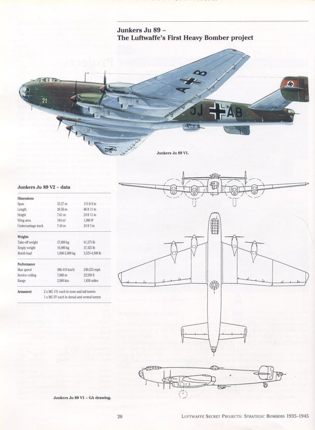 Luftwaffe: secret projects strategic bombers 1935-1945 | PDF