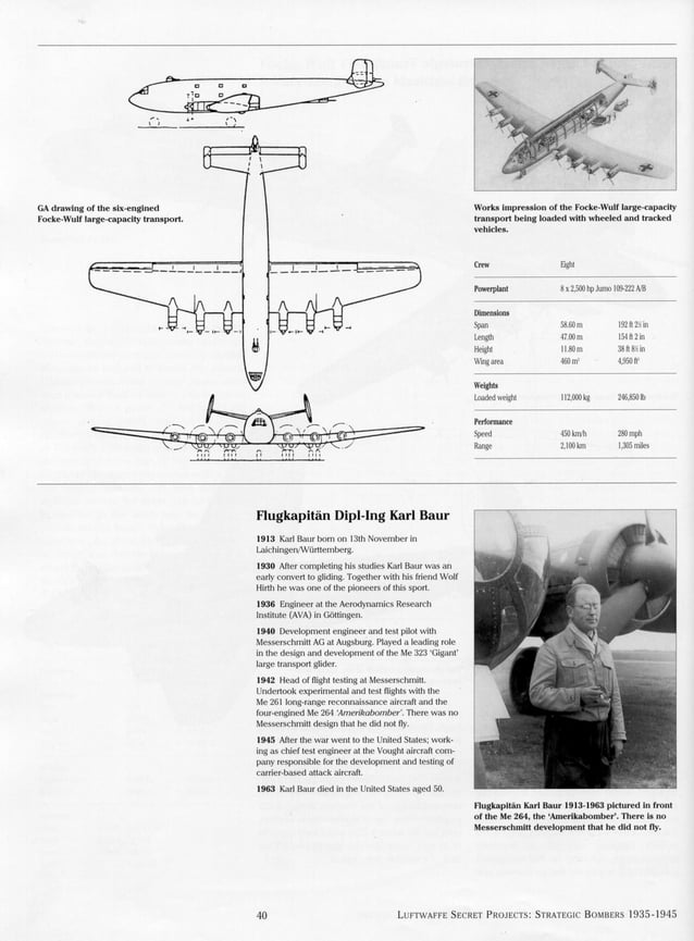 Luftwaffe: secret projects strategic bombers 1935-1945 | PDF