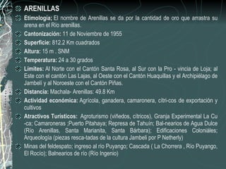 Lugares turísticos de la provincia de el oro | PPT