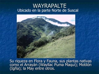Lugares turísticos de suscal | PPT