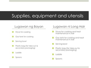 Lugaw pdq | PPTX | Cooking | Food & Drink