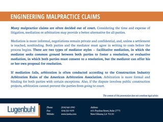 Engineering Malpractice Claims | PDF