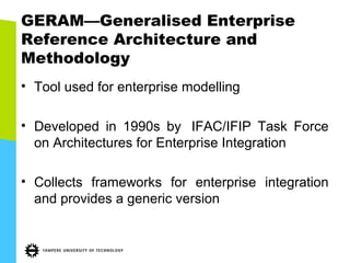 An approach to use PERA in Enterprise Modeling for industrial systems | PPT