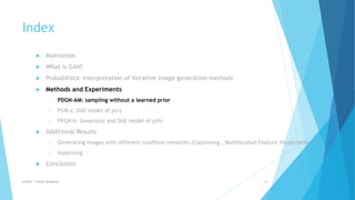 Plug & Play Generative Networks: Conditional Iterative Generation of Images in Latent Space | PPT