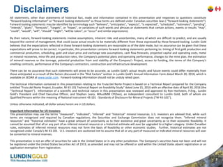 Lundin Gold Sept 2018 Corporate Presentation | PPT