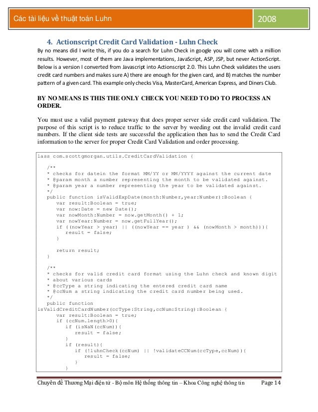 Luhn Algorithm 