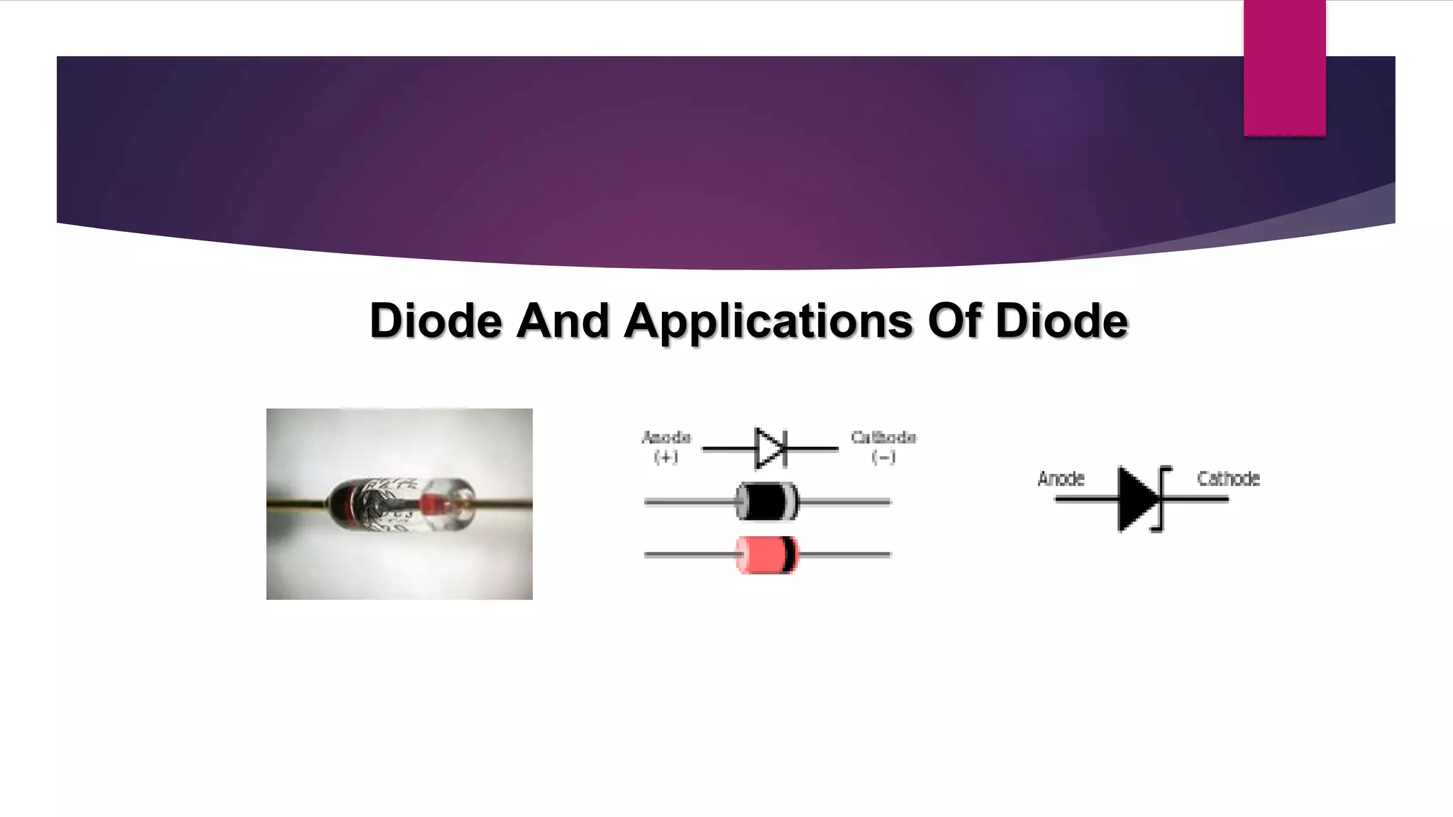 Diode and Applications of diode | PPT