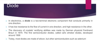 Diode and Applications of diode | PPT