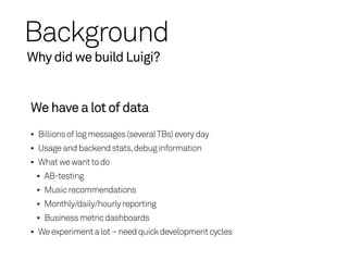 Luigi PyData presentation | PDF