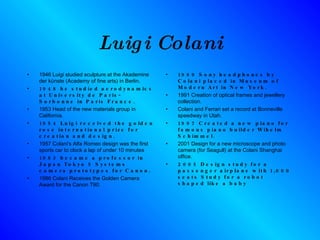 Luigi Colani Cw Liz Nicholson | PPT