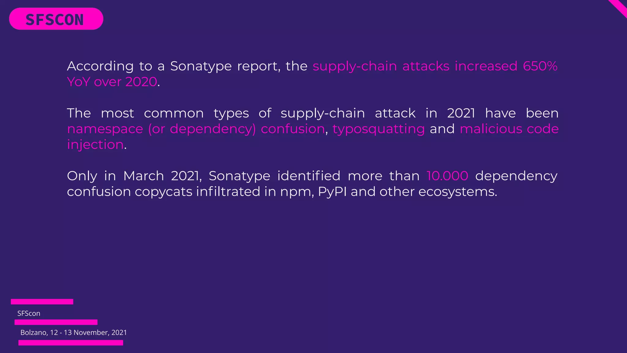 SFScon 21 - Luigi Gubello - Security metrics for open-source projects | PPT