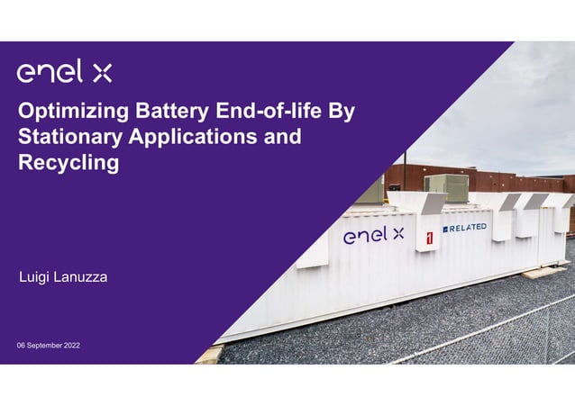 OPTIMIZING BATTERY END-OF-LIFE BY STATIONARY APPLICATIONS AND RECYCLING ...