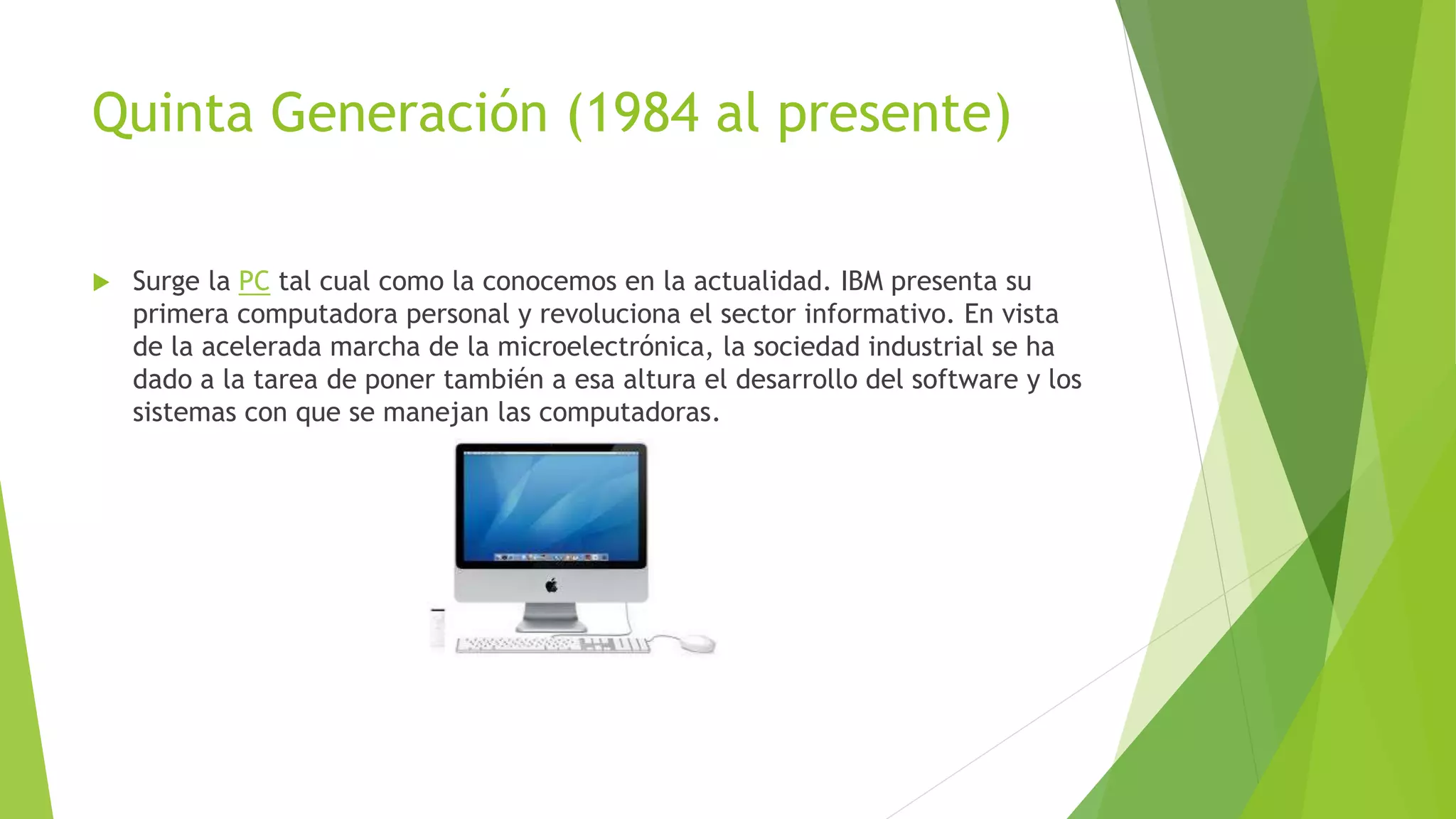 la generacion de las primera computadora | PPTX