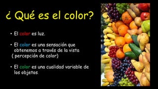 Teoría del color | PPTX