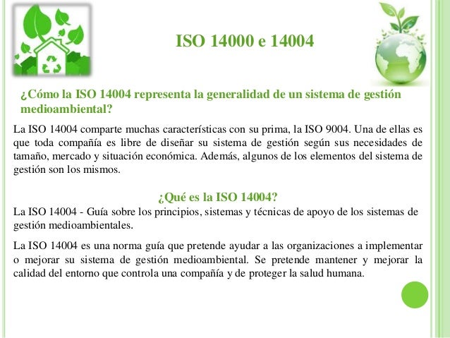 NORMAS 14000 y 14004