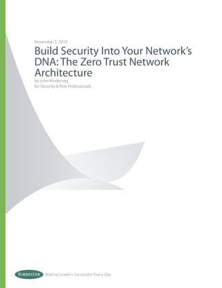 Forrester zero trust_dna | PDF | Information and Network Security | Computing