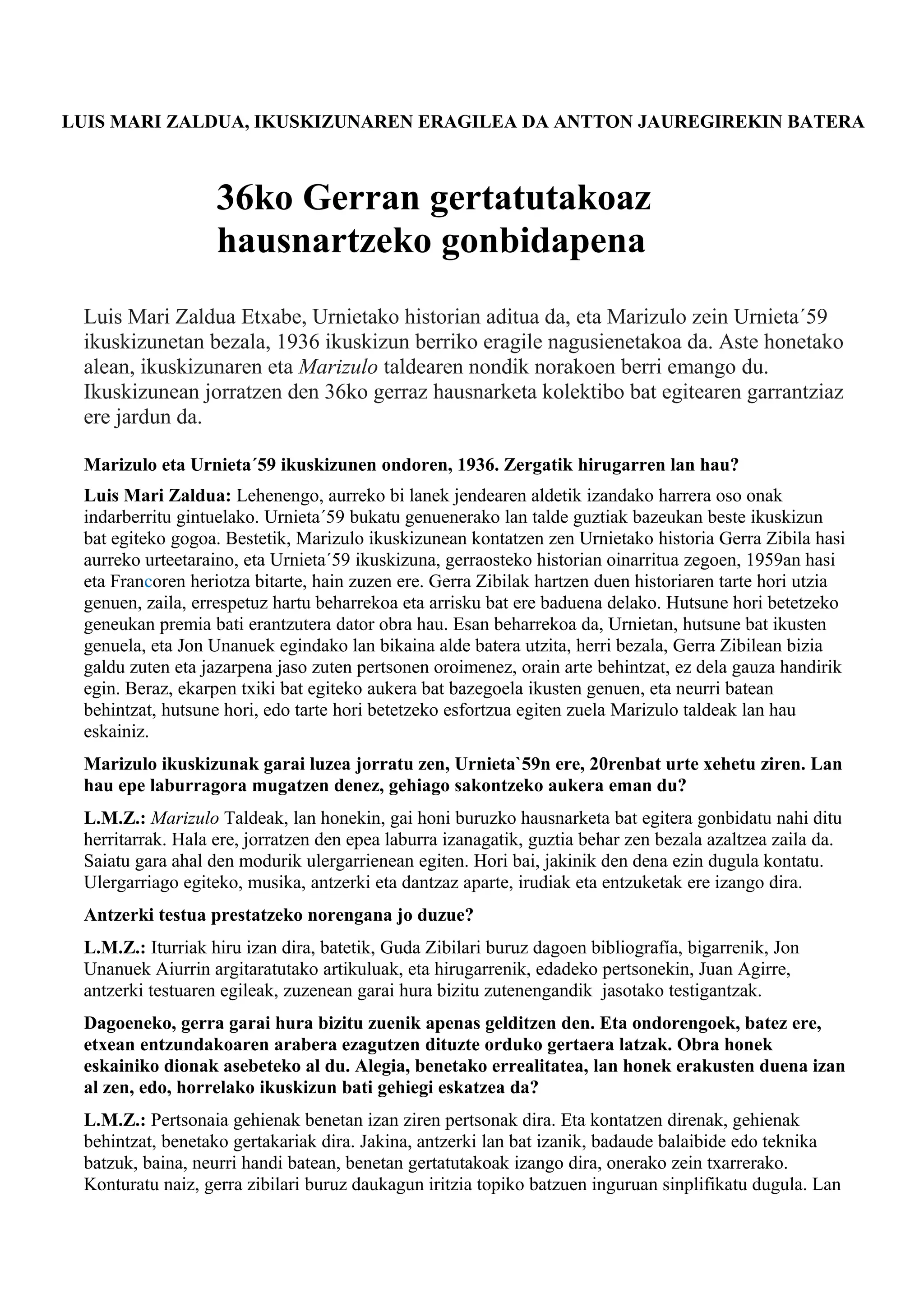 Luis mari zaldua | DOC