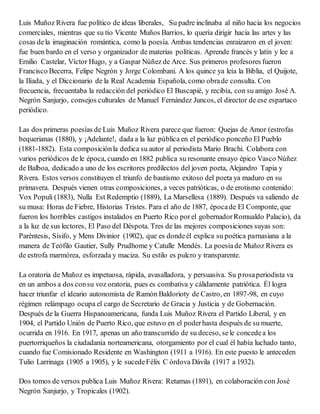 Luis munoz rivera | PDF