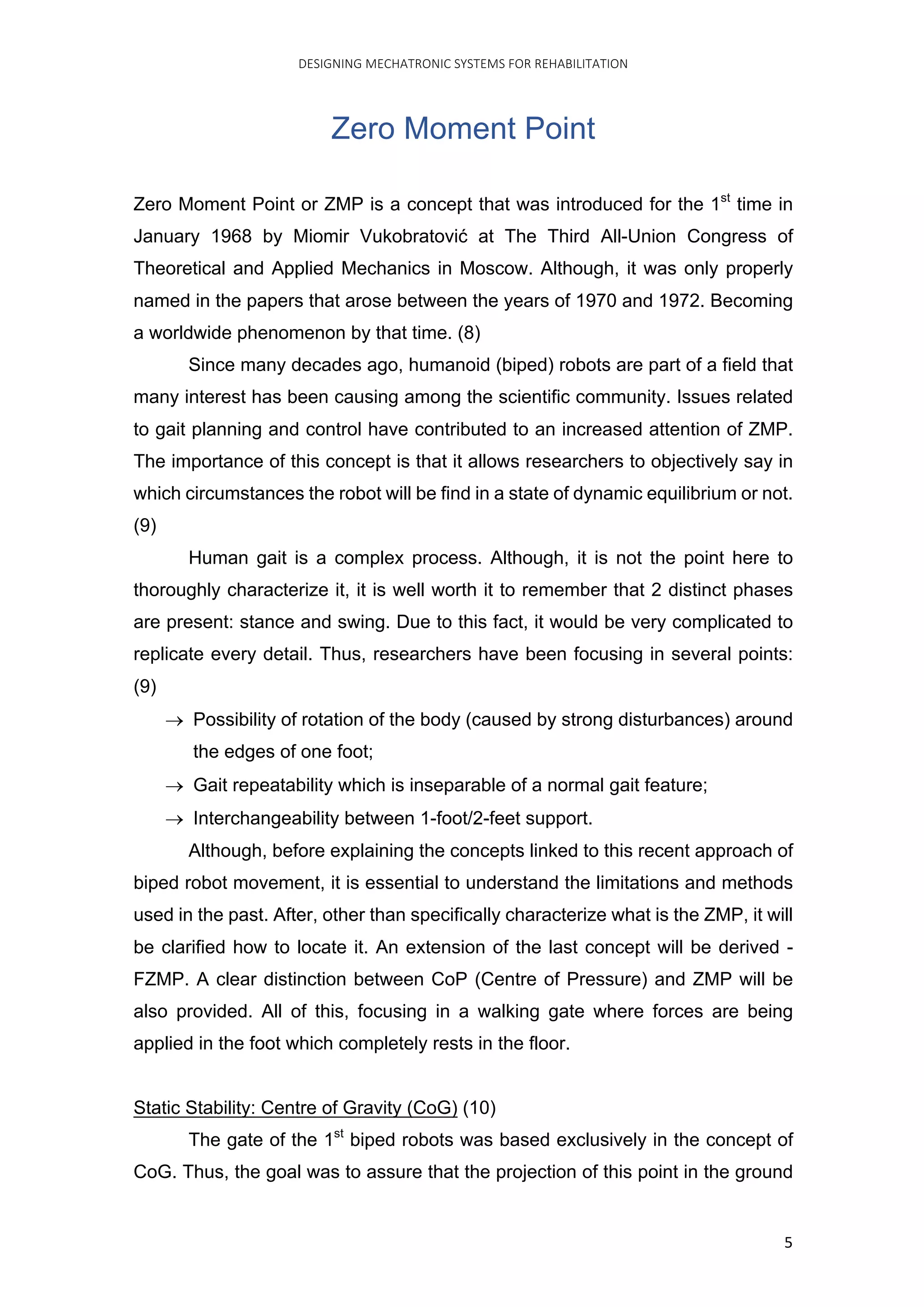 Human Balance - Anatomy & ZMP | PDF