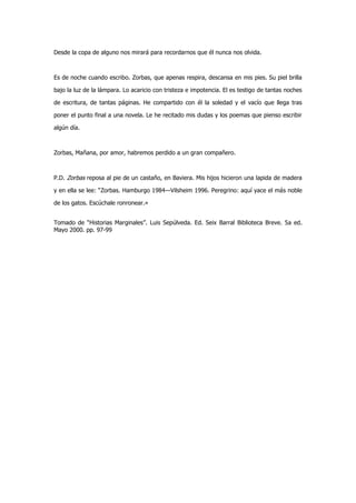 Luis Sepúlveda -- El amor y la muerte | PDF