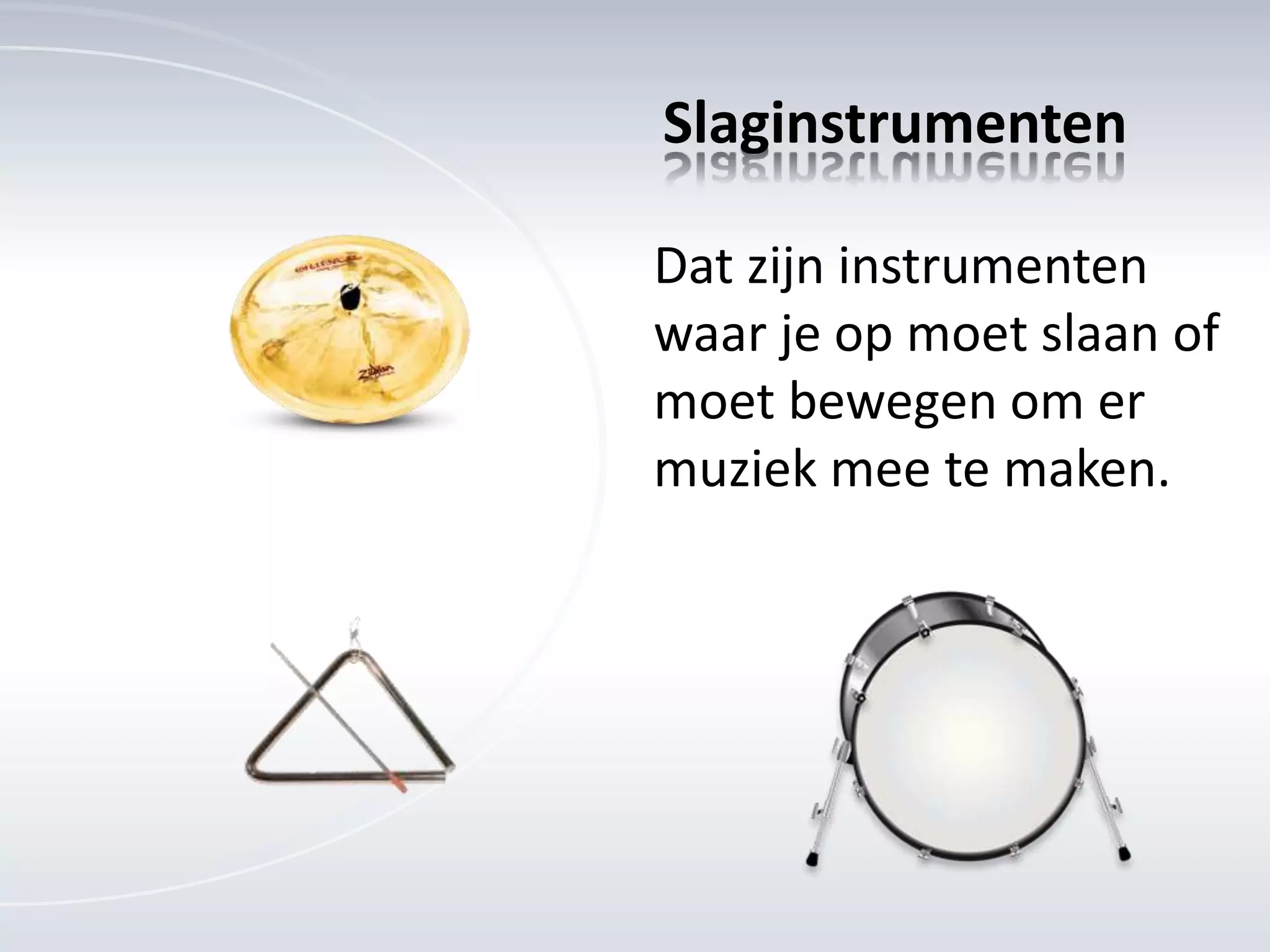 Percussie instrumenten luisterles | PPTX