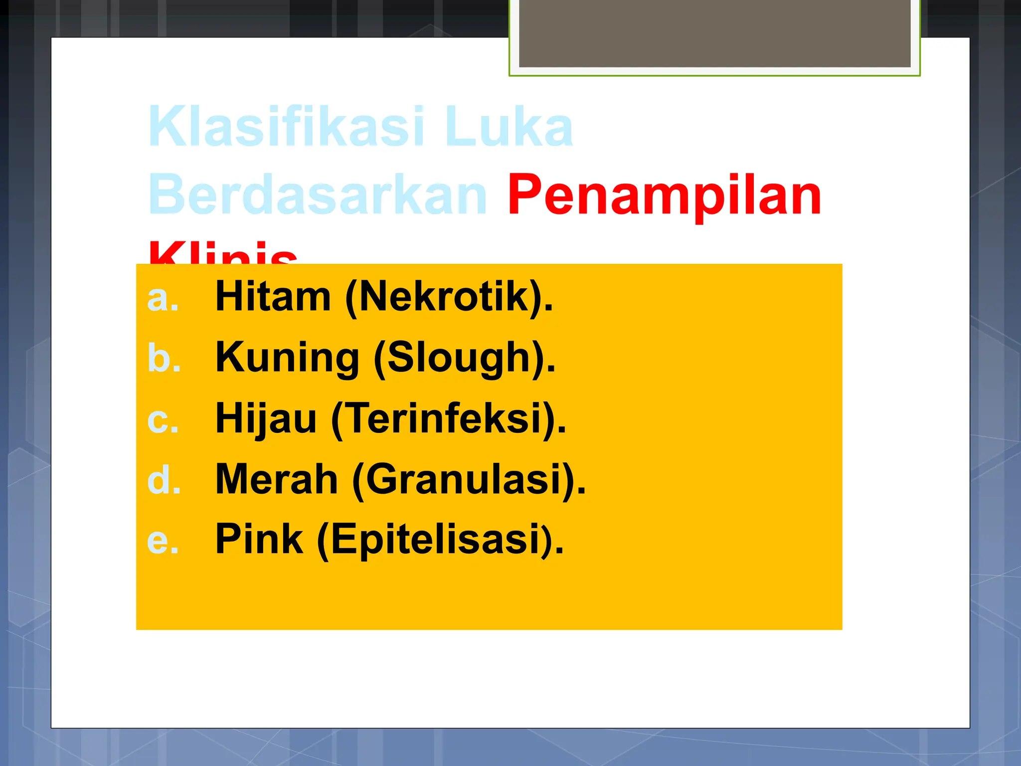 KONSEP DASAR LUKA DAN PENANGANANNYA, PROSES PENYEMBUHAN | PPT