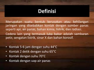 Luka Bakar (Combustio) dan Penanganan Pertama .pptx