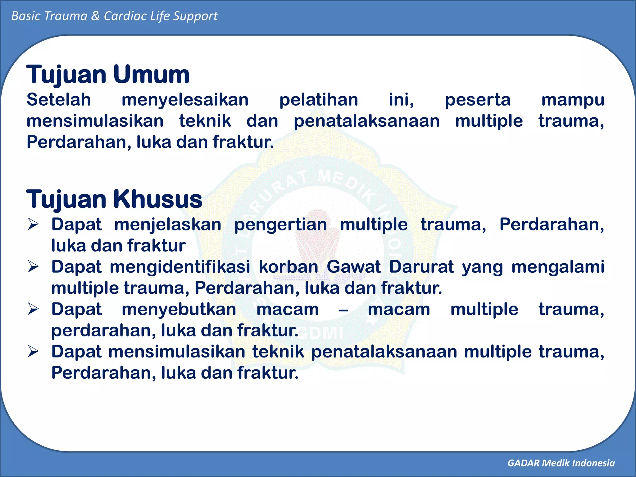 Trauma Luka Dan Fraktur | PDF