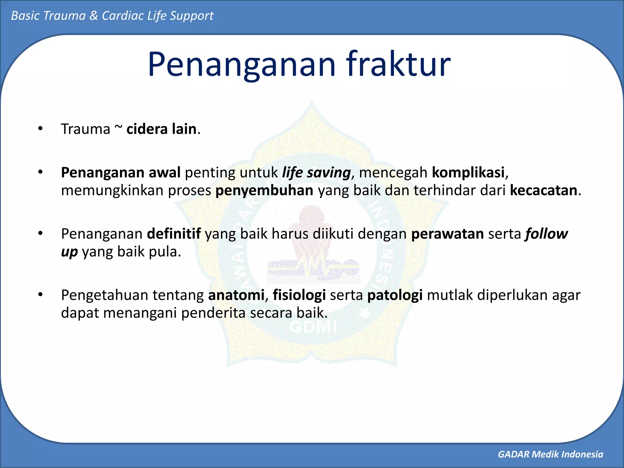 Trauma Luka Dan Fraktur | PDF