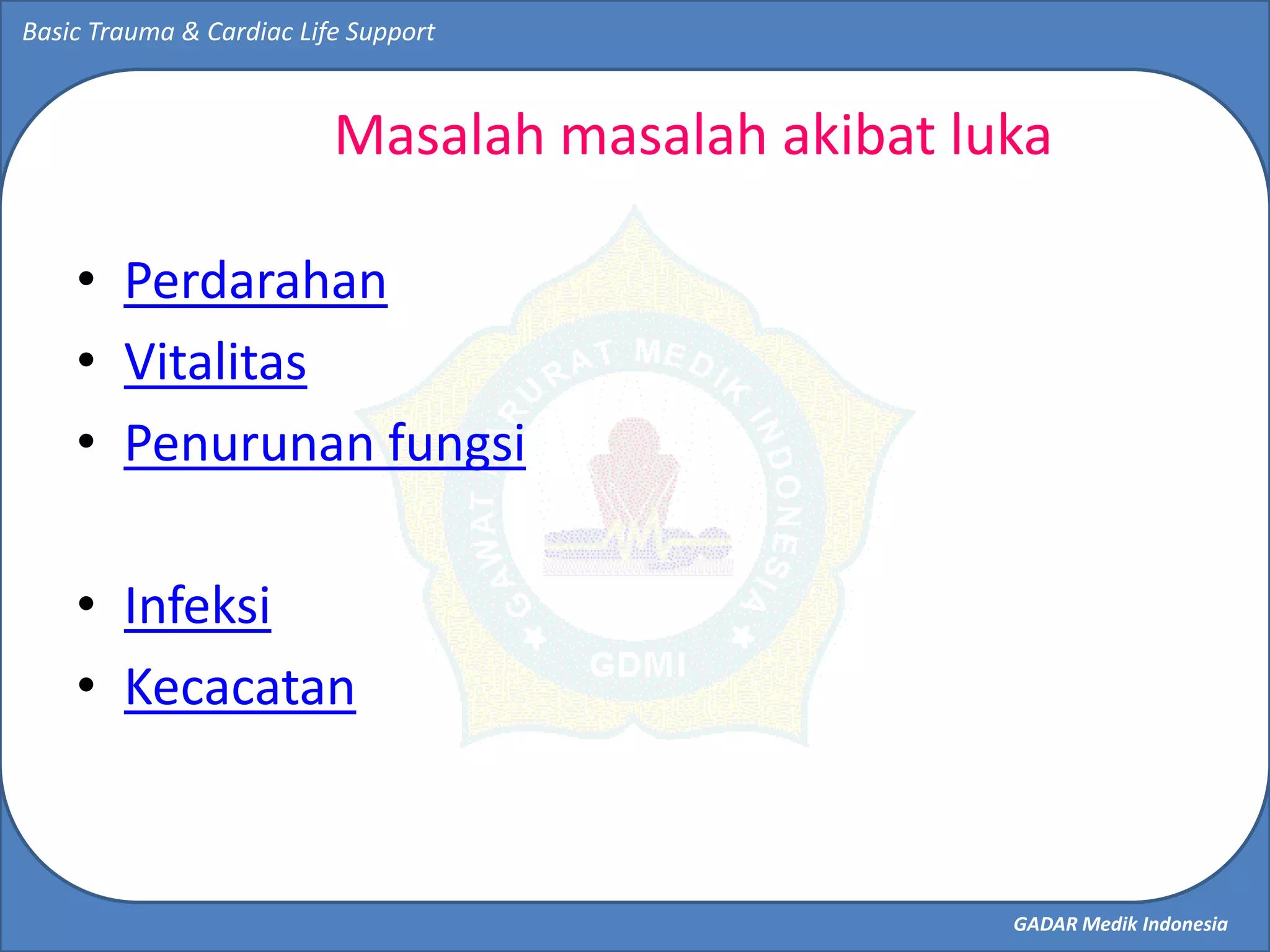 Trauma Luka Dan Fraktur | PDF