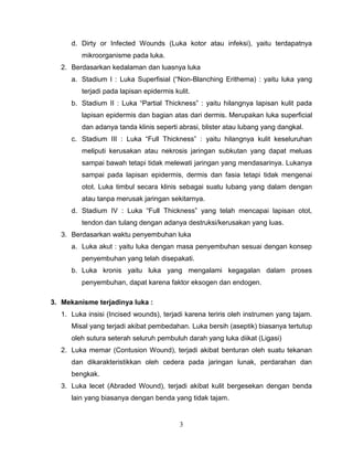 Luka dan penyembuhan AKPER PEMKAB MUNA | PDF