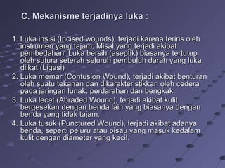 Luka dan perawatan nya | PPT