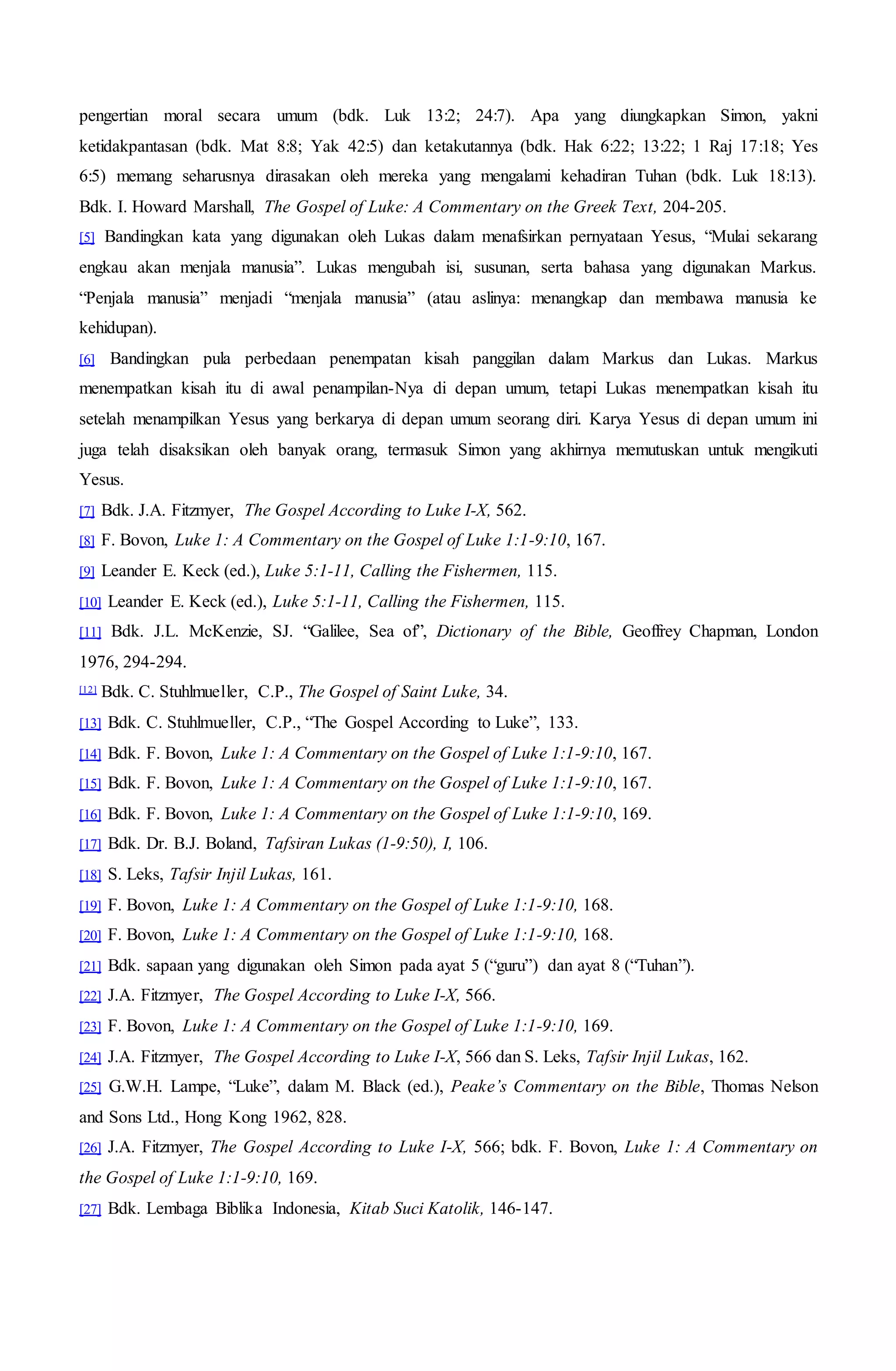 Lukas 5 penjala manusia | DOCX