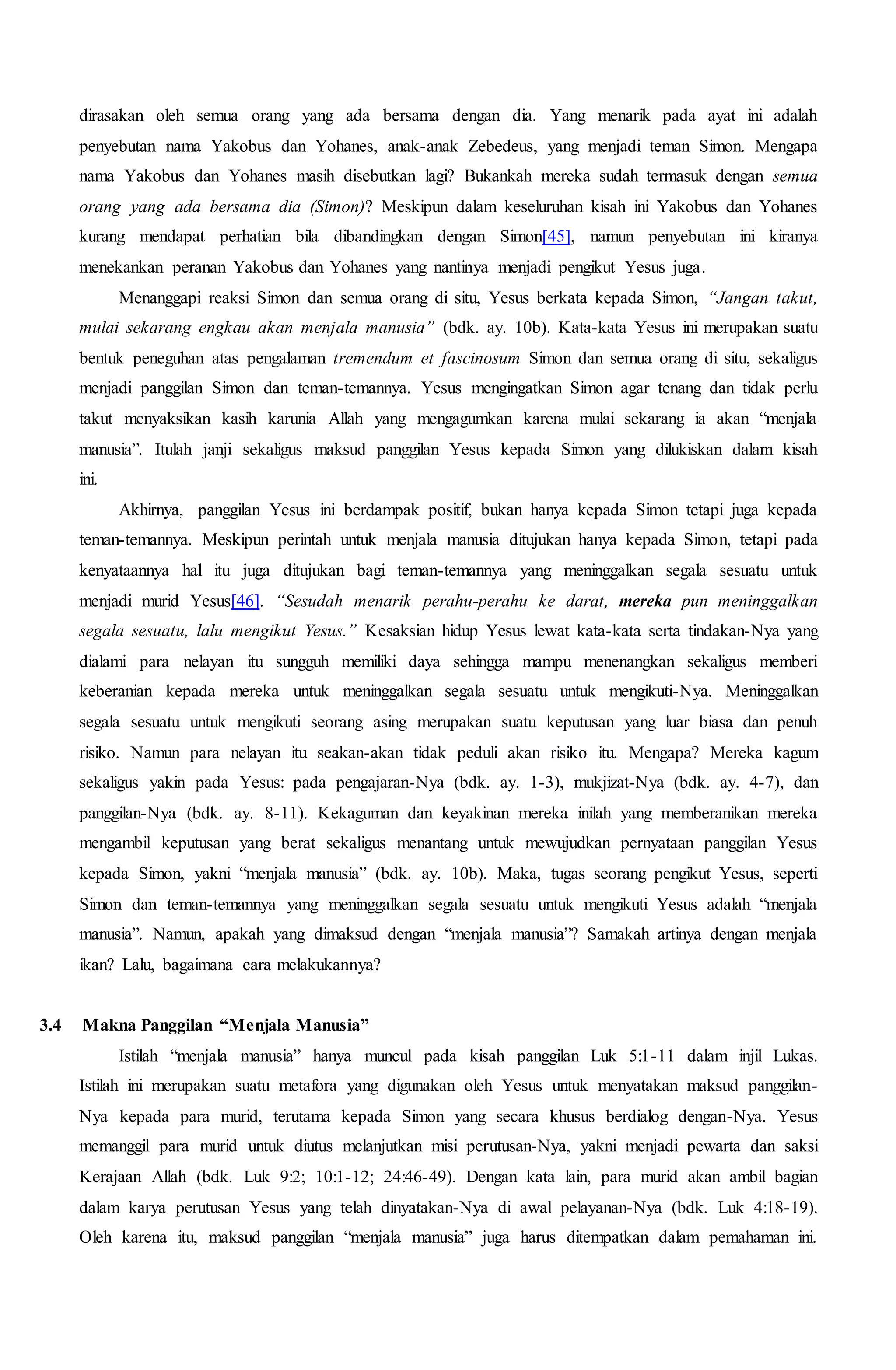 Lukas 5 penjala manusia | DOCX