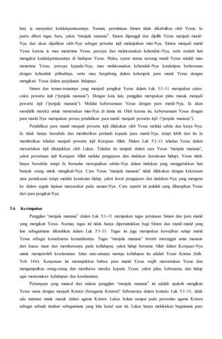 Lukas 5 penjala manusia | DOCX