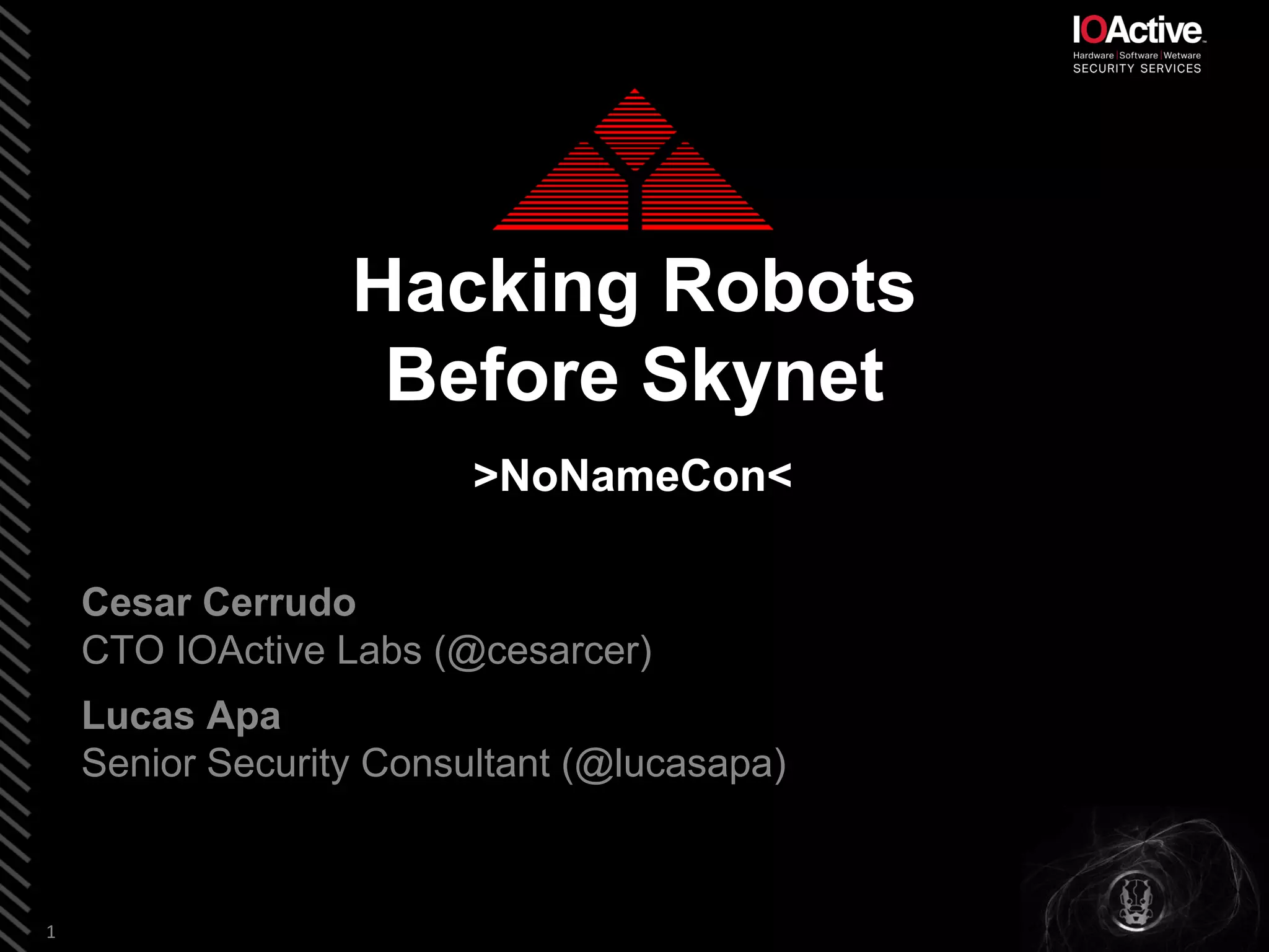 Lukas Apa - Hacking Robots Before SkyNet | PDF