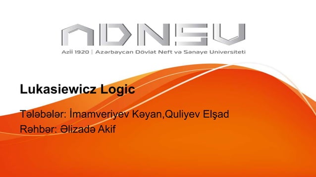 Lukasiewicz logic | PPT