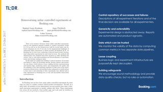 Democratizing Online Controlled Experiments at Booking.com