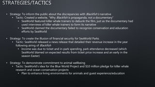 SeaWorld's Response to Blackfish | PPTX