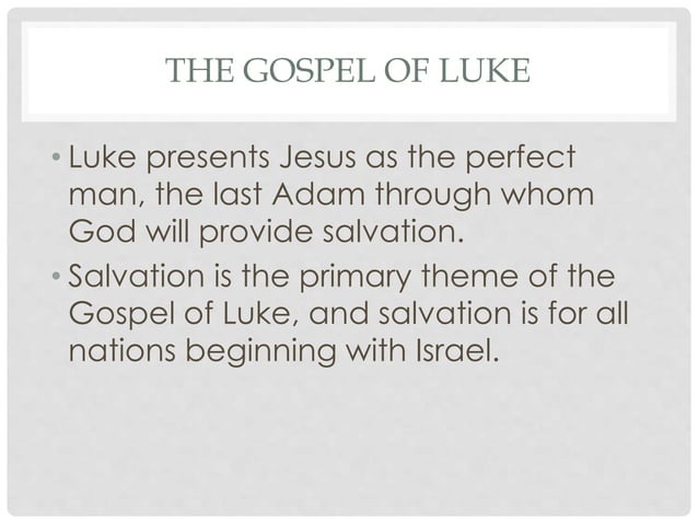 Luke | PPTX