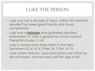 Luke | PPTX