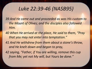 Luke 22_39-46 The Agony Of Christ (Good Friday 2009) | PPT