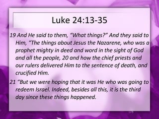 Luke 24:13-35 Đừng Nghe, Đừng Nhìn, Đừng Tin | PPT | Christianity | Religion & Spirituality