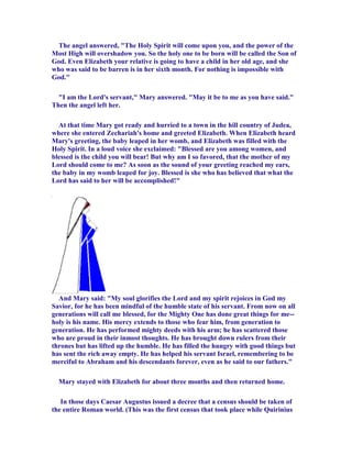 Luke the christmas story | DOCX