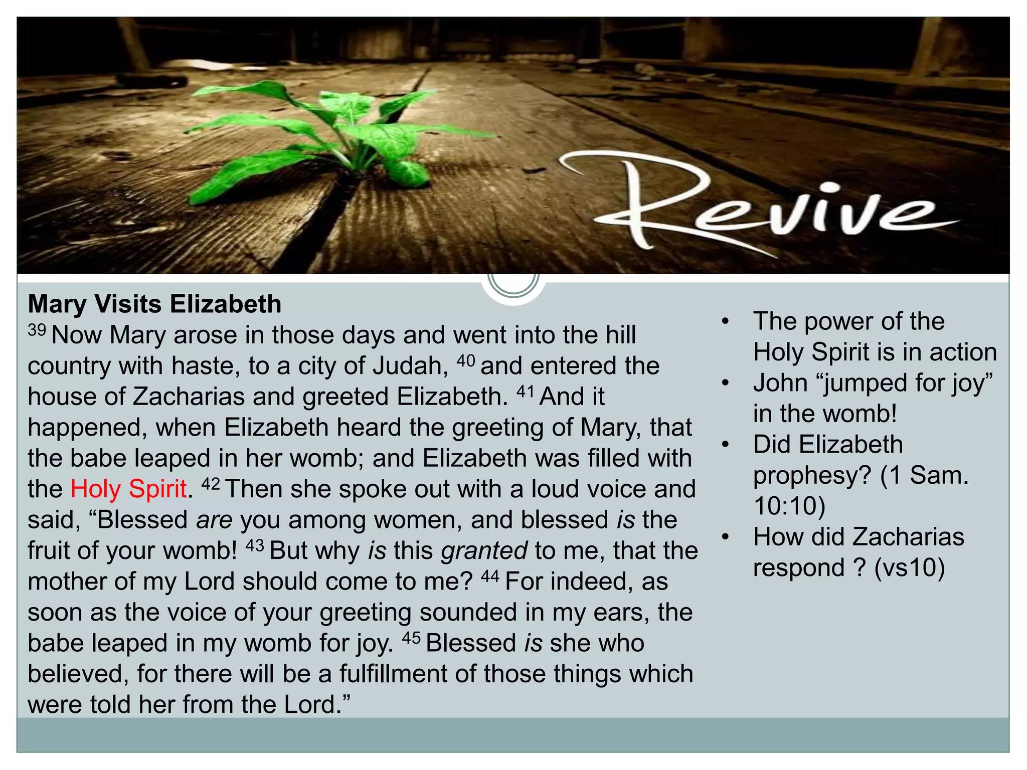 Luke 1 gabriel visits mary | PPTX