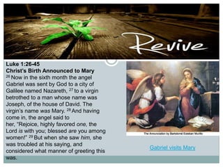 Luke 1 gabriel visits mary | PPTX