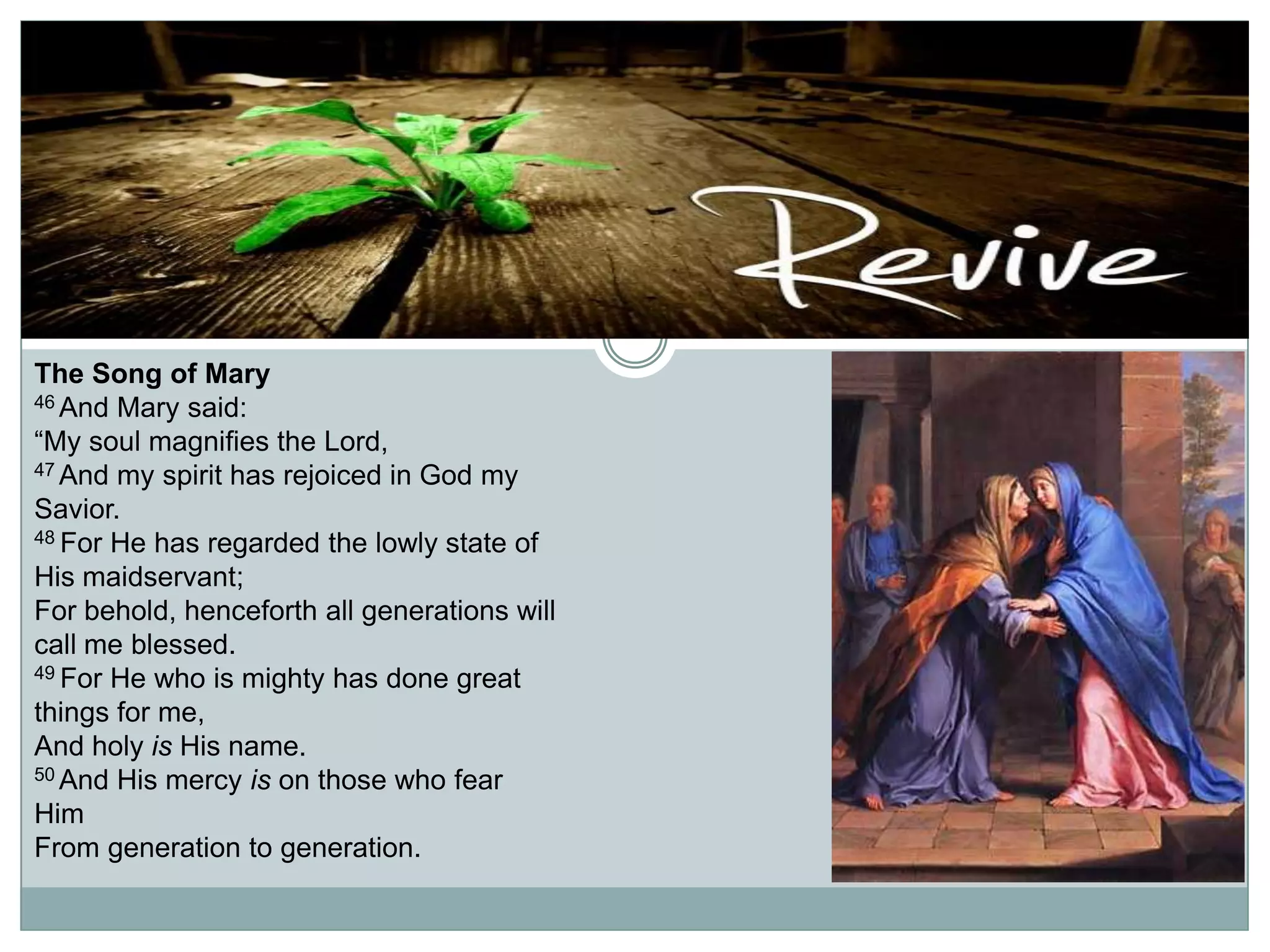Luke 1 mary's prayer magnificat | PPTX | Christianity | Religion ...