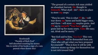 Luke 12 bigger barns (2) | PDF | Christianity | Religion & Spirituality